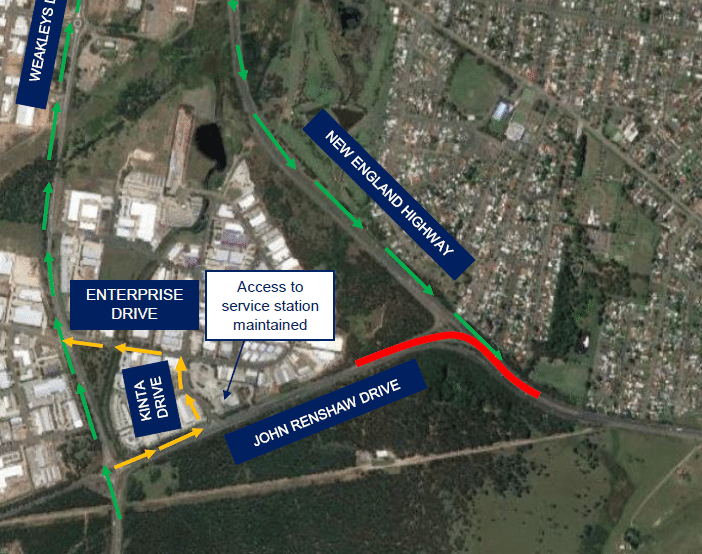 Night work on John Renshaw Drive | Newcastle Weekly