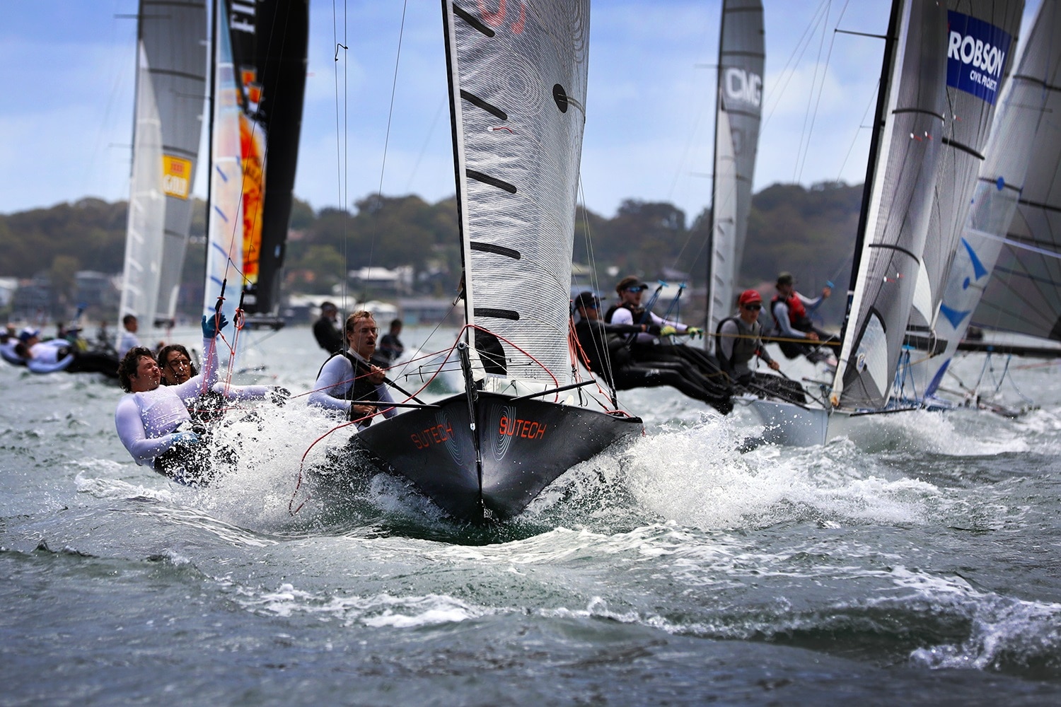 GALLERY: Wise heads prevail in challenging day at 16ft Skiff nationals ...