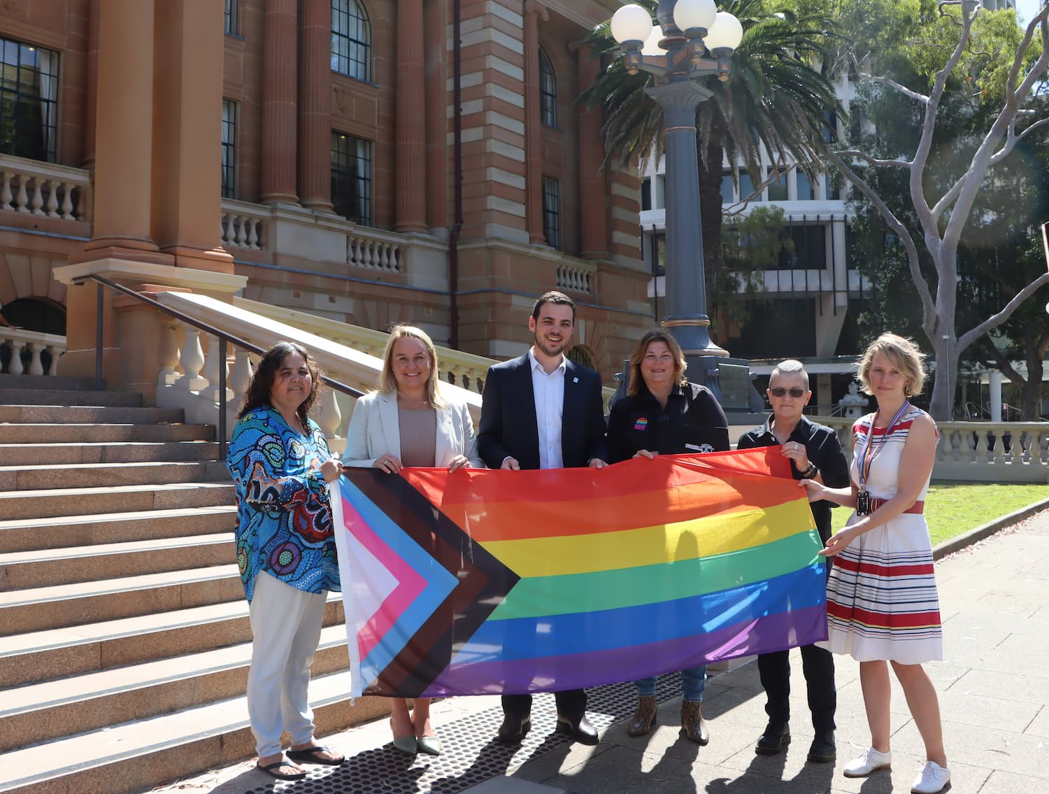 Progress Pride Flag raised at City Hall to support LGBTIQ+ community ...