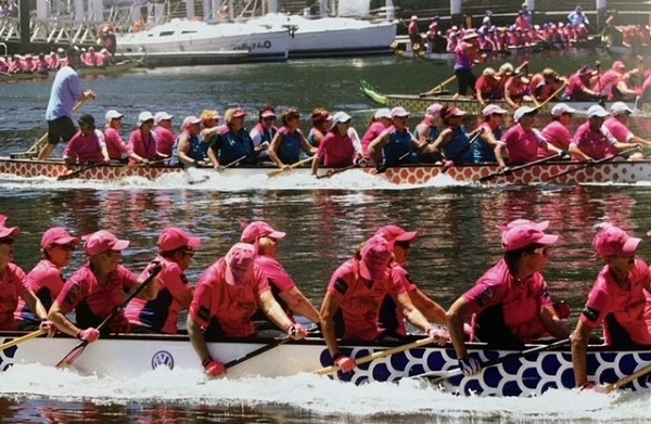 Brave dragon boaters add sea of colour to Newcastle Harbour | Newcastle ...