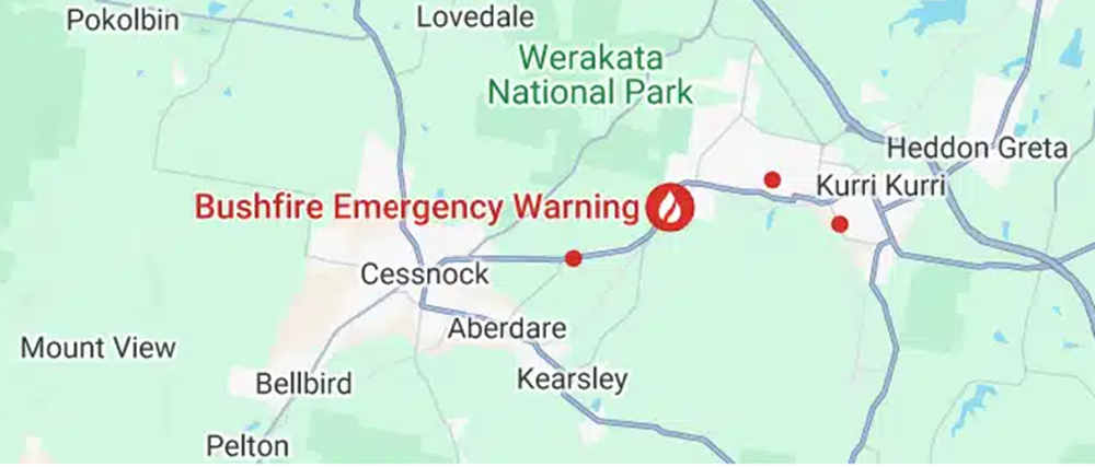 Emergency fire warnings for Abermain, Cameron Park | Newcastle Weekly