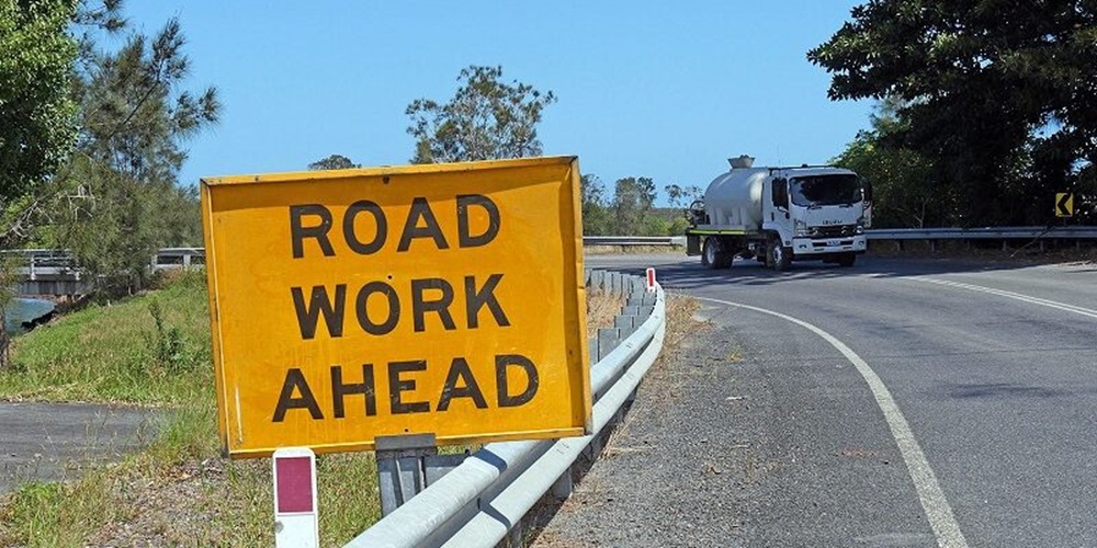 Extensive road works ensure changed traffic conditions throughout ...