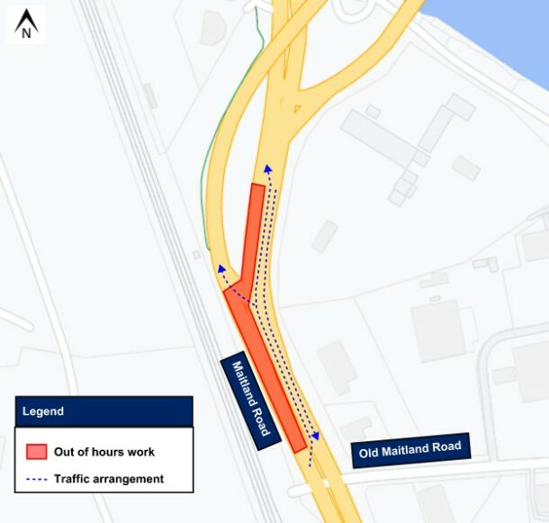 Work continues on M1 Pacific Motorway extension, Hexham Straight ...
