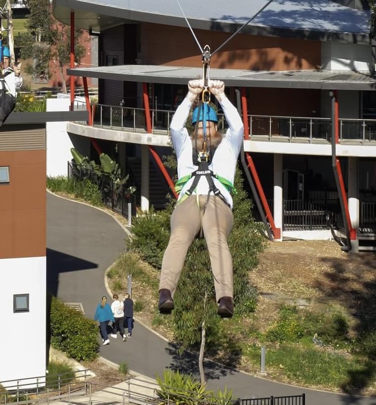 Dan’s the man to test new Lake Mac zipline | Newcastle Weekly