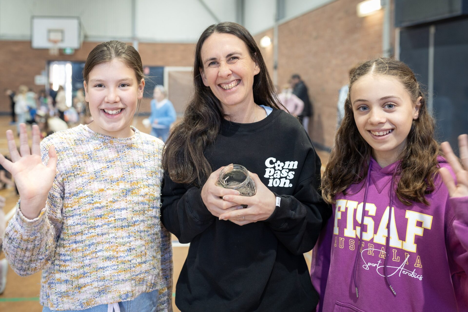 GALLERY: Belmont students line up thousands of coins to support charity ...