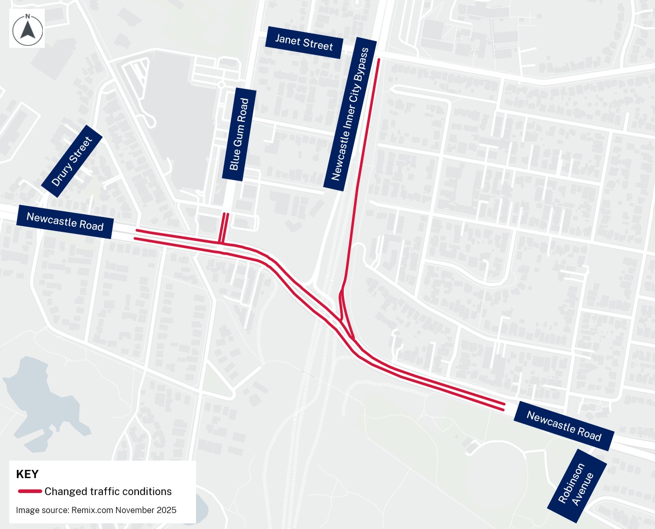 Works ramps up on Newcastle Inner City Bypass Rankin Park to Jesmond ...